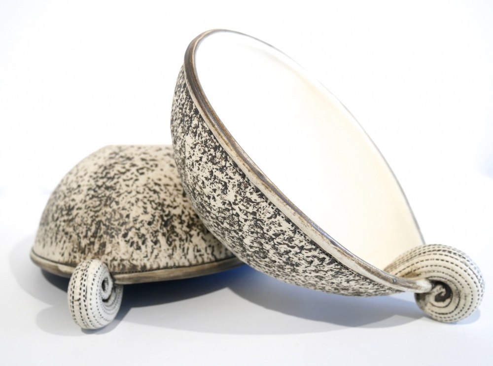 White Koru Bowl - Art